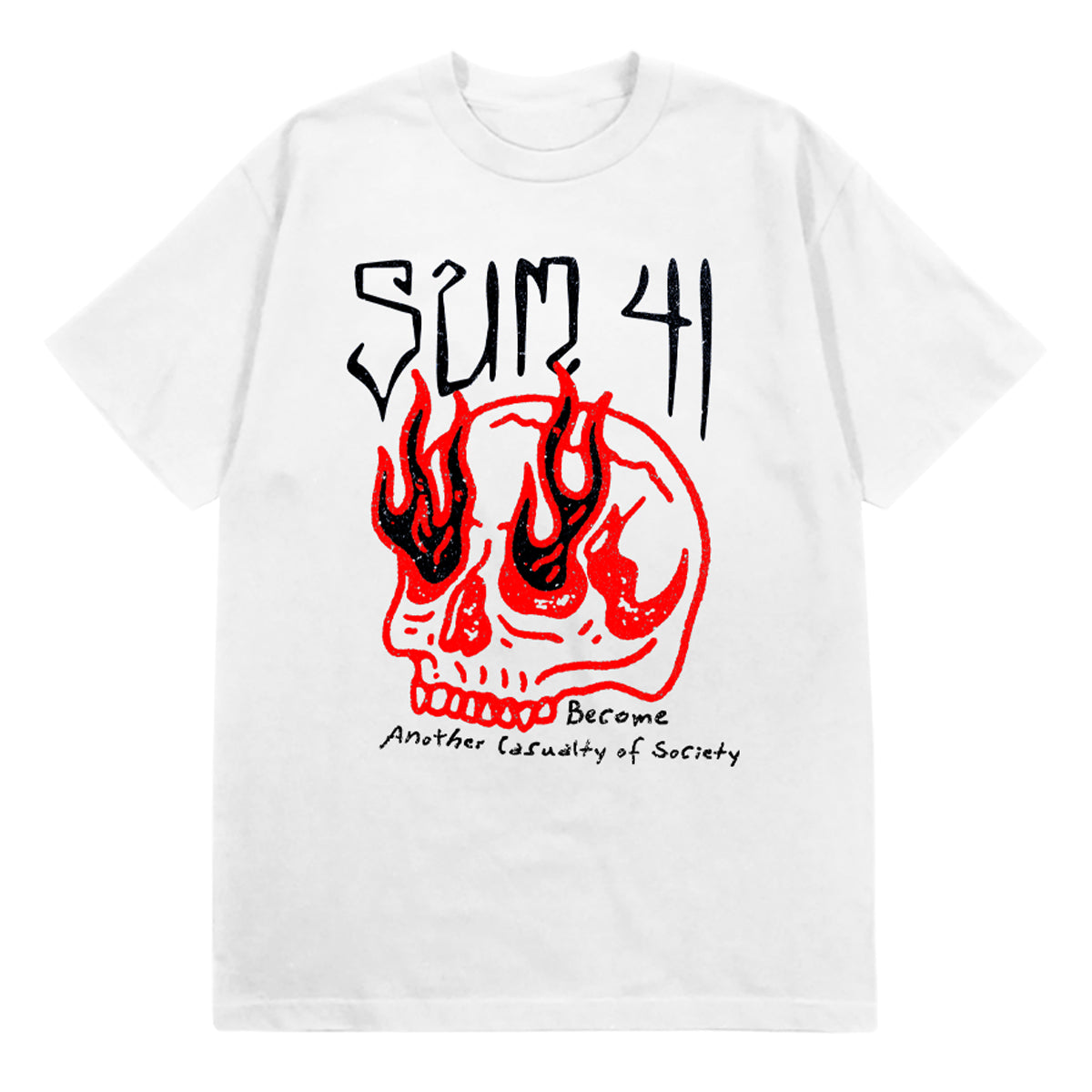 Skull Sketch Tee - White – Sum 41